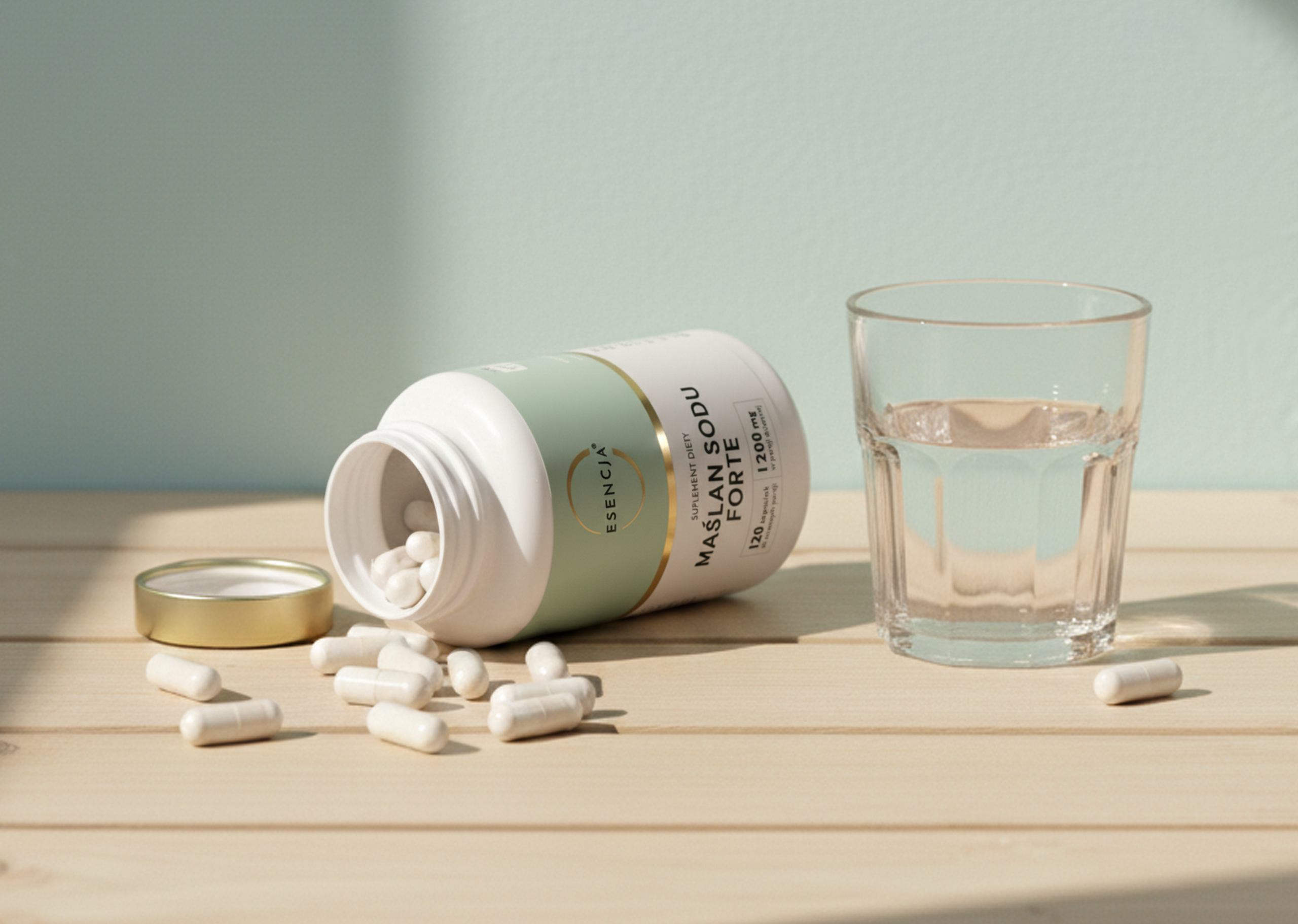 Maślan Sodu Forte 1200 mg 120 kaps. ESENCJA® | Biostima.pl