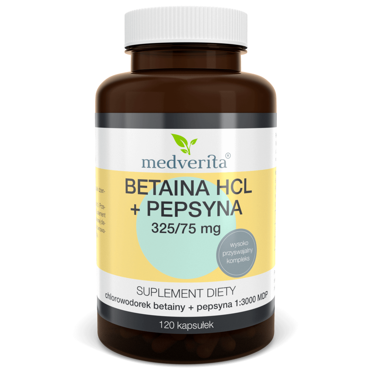 MEDVERITA Betaina HCL + Pepsyna 120 kaps