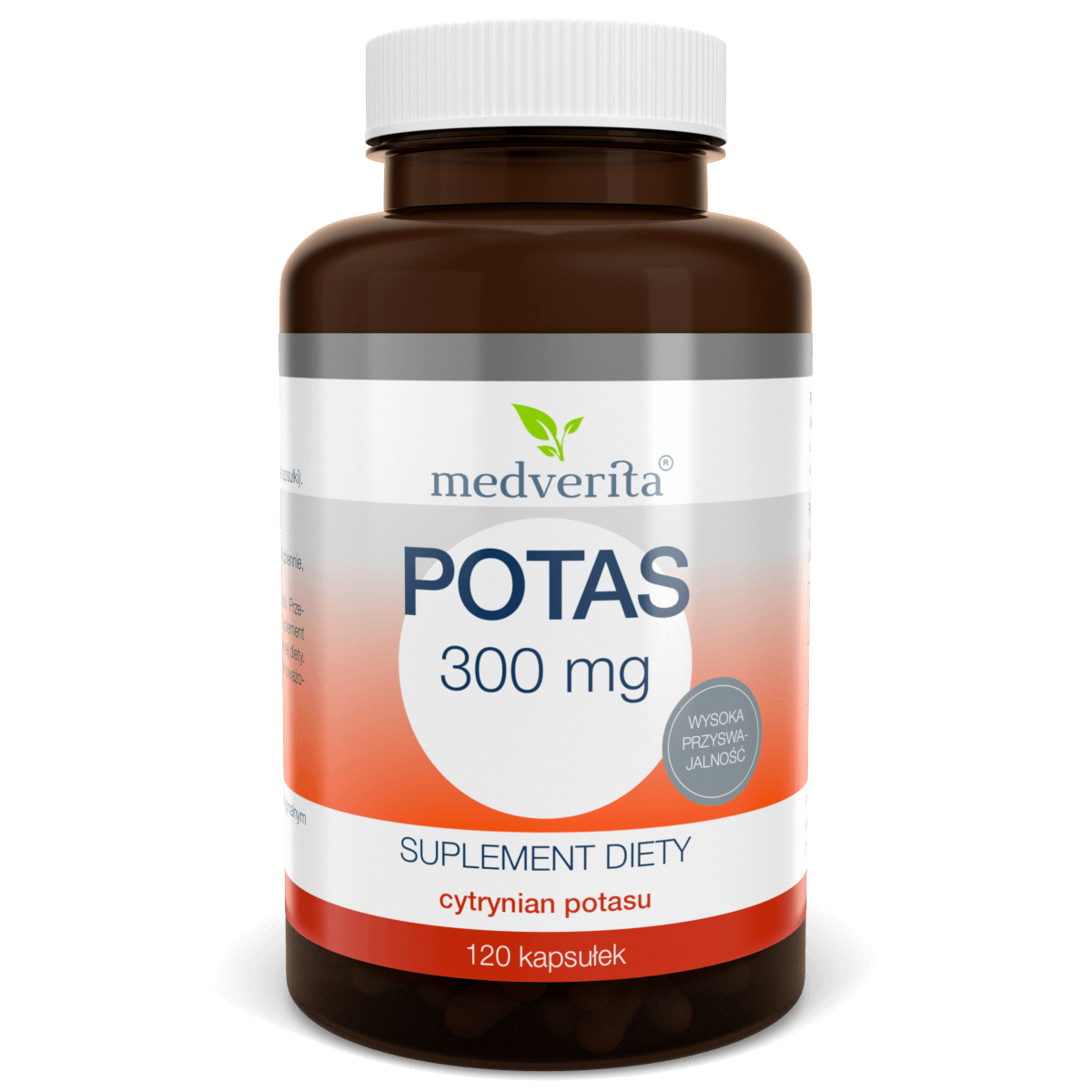 MEDVERITA Potas Cytrynian Potasu 300 mg 120 kaps