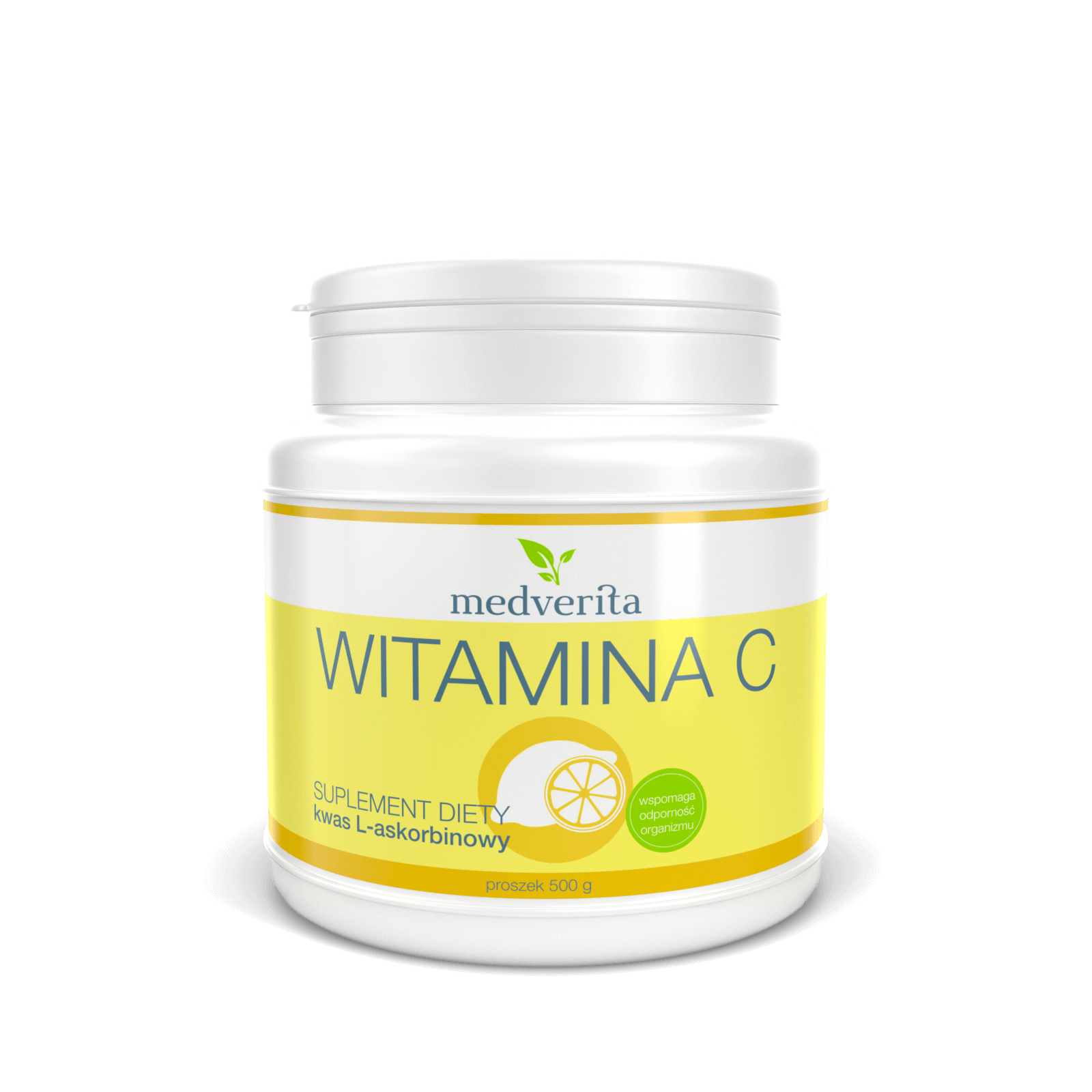MEDVERITA Witamina C Kwas Askorbinowy W Proszku 500 g