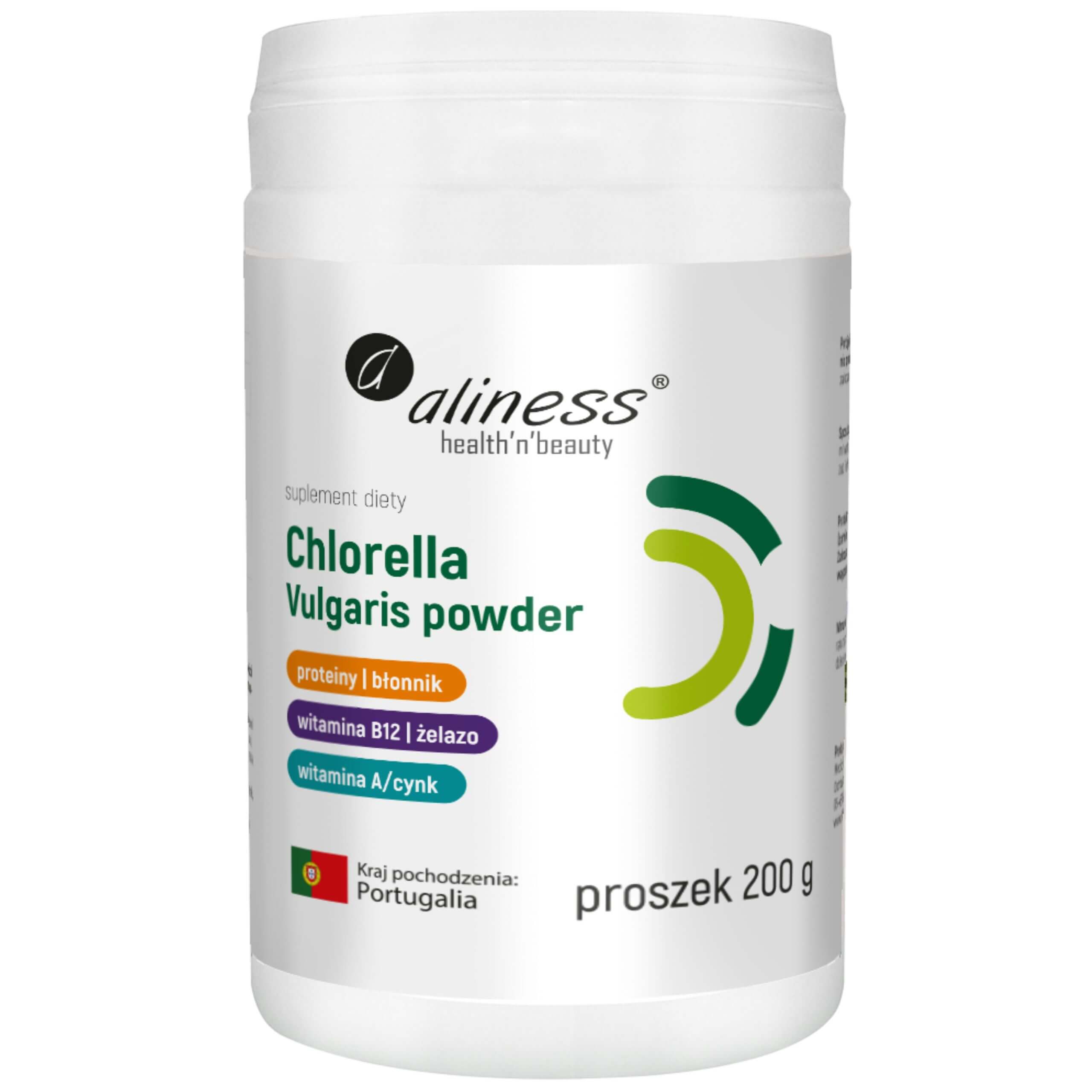 ALINESS Chlorella Vulgaris Proszek 200 g
